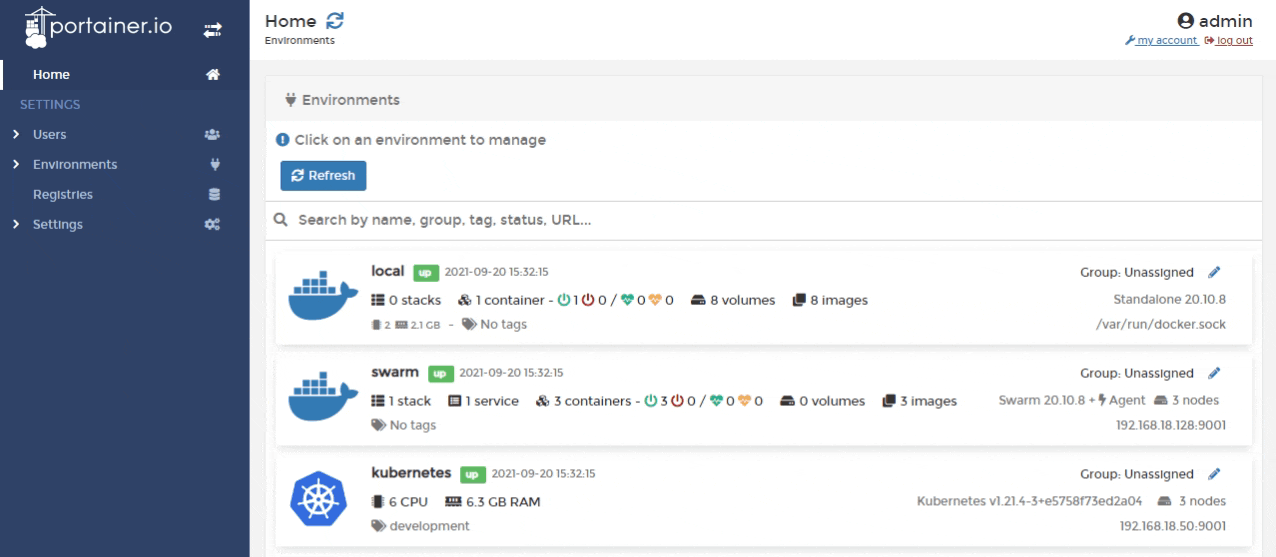 使用第三方工具portainer提供的api操作docker | 沐曦留曳